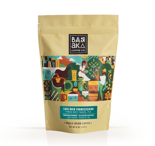 Luis Roig Finca Duey - Puerto Rico Fresh Roasted Coffee Beans 8oz | Baraka Coffee Co.